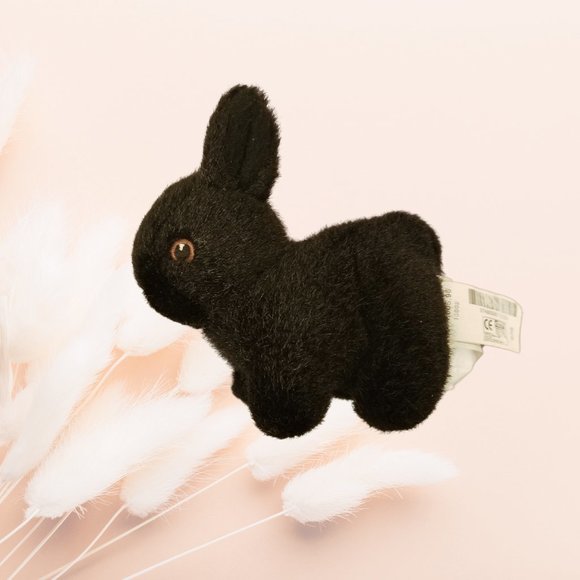 IKEA | Toys | Ikea Stuffed Black Bunny Toy Glada | Poshmark